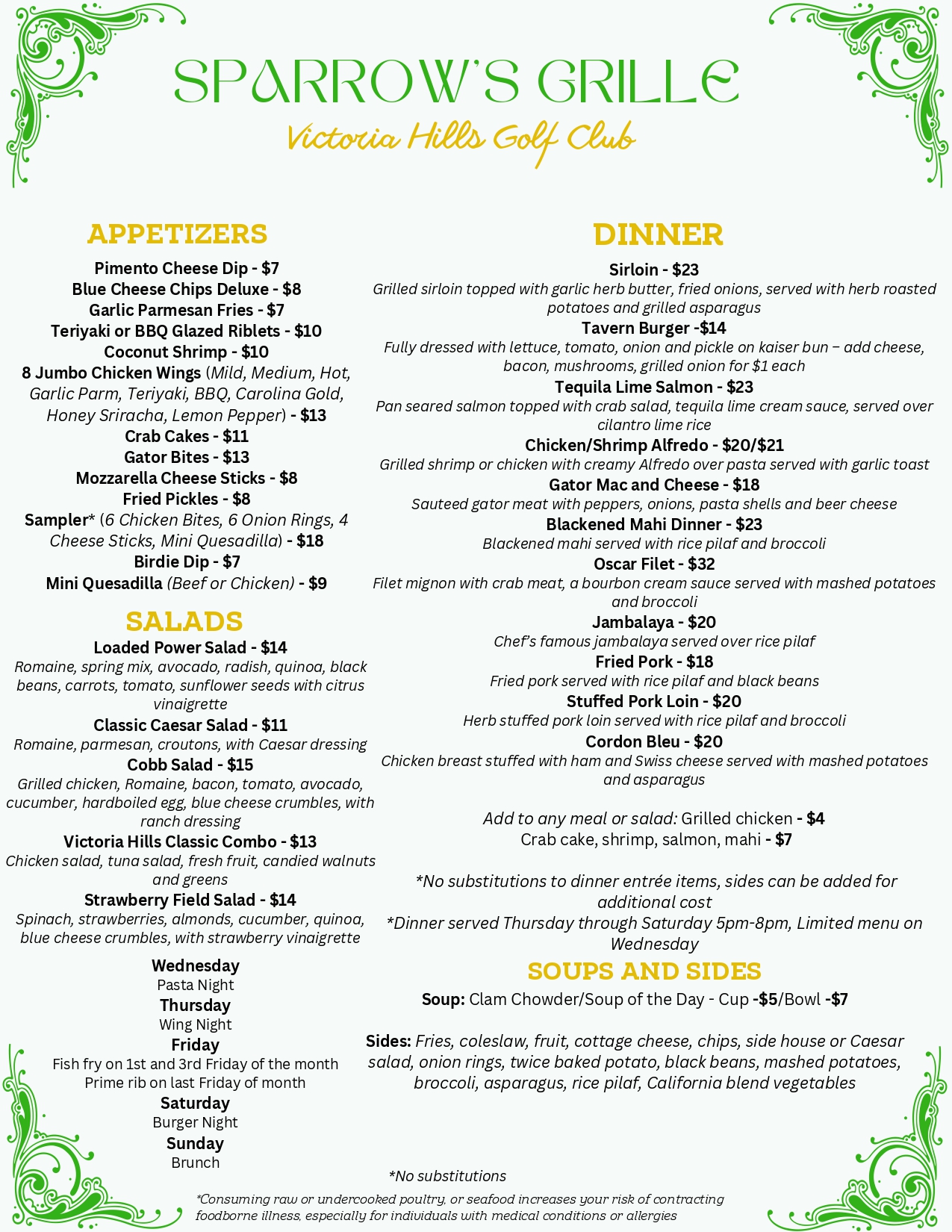 Sparrow's Grille - Victoria Hills Golf Club